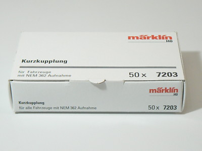Kupplung Kurzkupplungen 50 Stück, Märklin H0 7203 neu OVP | eBay.de