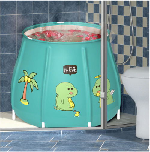 Portable Bathtub Folding Bath Bucket Foldable Large Adult Tub Baby ...