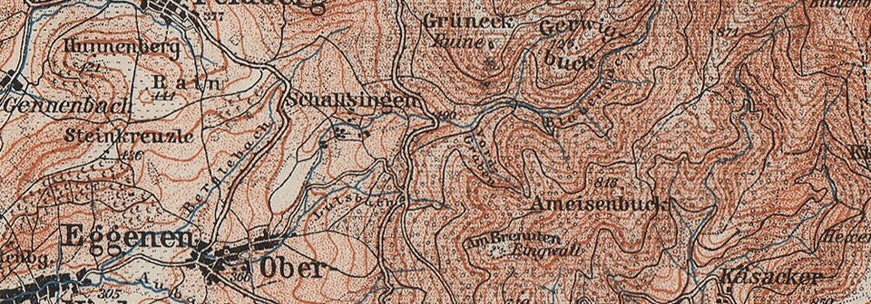 BADENWEILER environs. M llheim Markgr flerland Blauen Schwarzwald 1906 ...