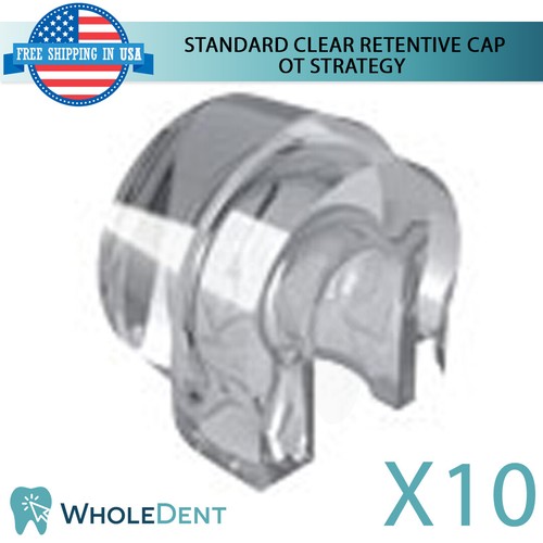 10x OT Strategy Attachment Clear Silicone Inserts Retentive Caps Dental ...