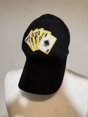 Las Vegas Playing Card Baseball Cap, Black Adjustable Hat, Casino ...