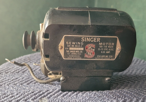 Vintage Singer Sewing Machine Motor Working Made in Canada | eBay