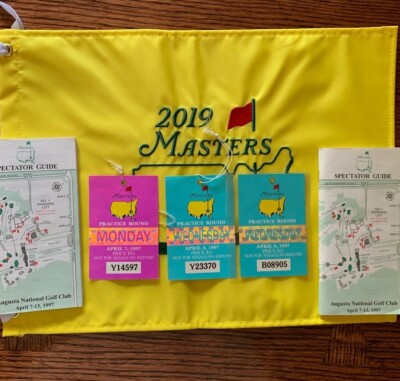 2 1997 MASTERS Wed Prac TICKETS + 1 MONDAY + 2 SPEC. GUIDES + 2019 ...