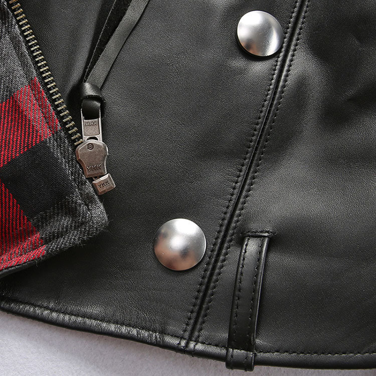 Mens Biker Zipper Double Rider Cowhide Jacket Motorcycle Japanese ...