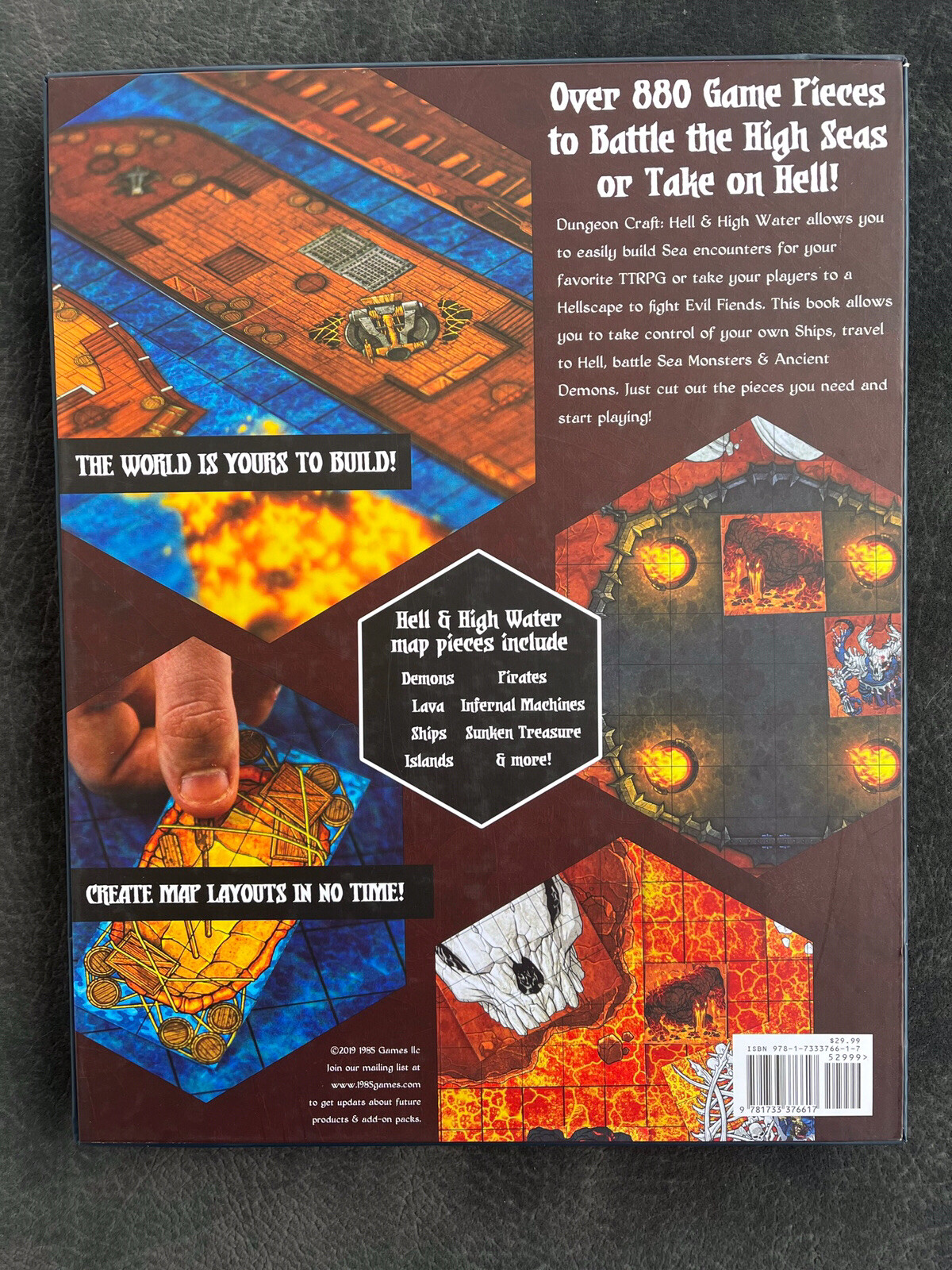 Dungeon Craft Hell & High Water Seafaring & Hellscape map pieces (Brand ...