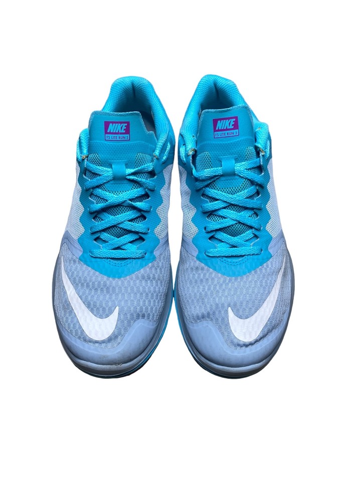 Nike FS Lite Run 3 Blue Grey Running Shoes Women's (Size: 10) 807145 ...