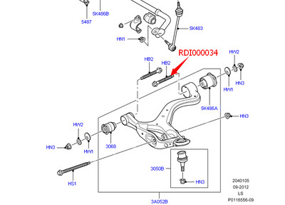 New Front Suspension Arm Bolt M16 x120mm For Range Rover Sport LR3 LR4 ...