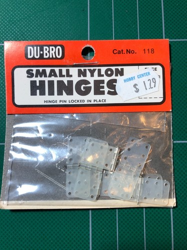 Du-Bro Small Nylon Hinges (Hinge Pin Locked In Place) #118 - New Old ...