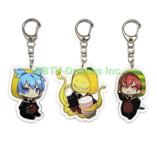 Set of 3 Assassination Classroom Acrylic Keychain Koro Sensei Nagisa ...