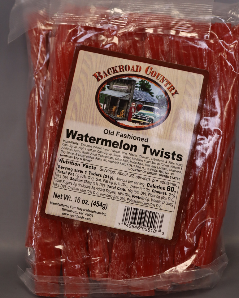 Backroad Country 16 oz. Watermelon Licorice Twists Exp. 11/18/2025 ...