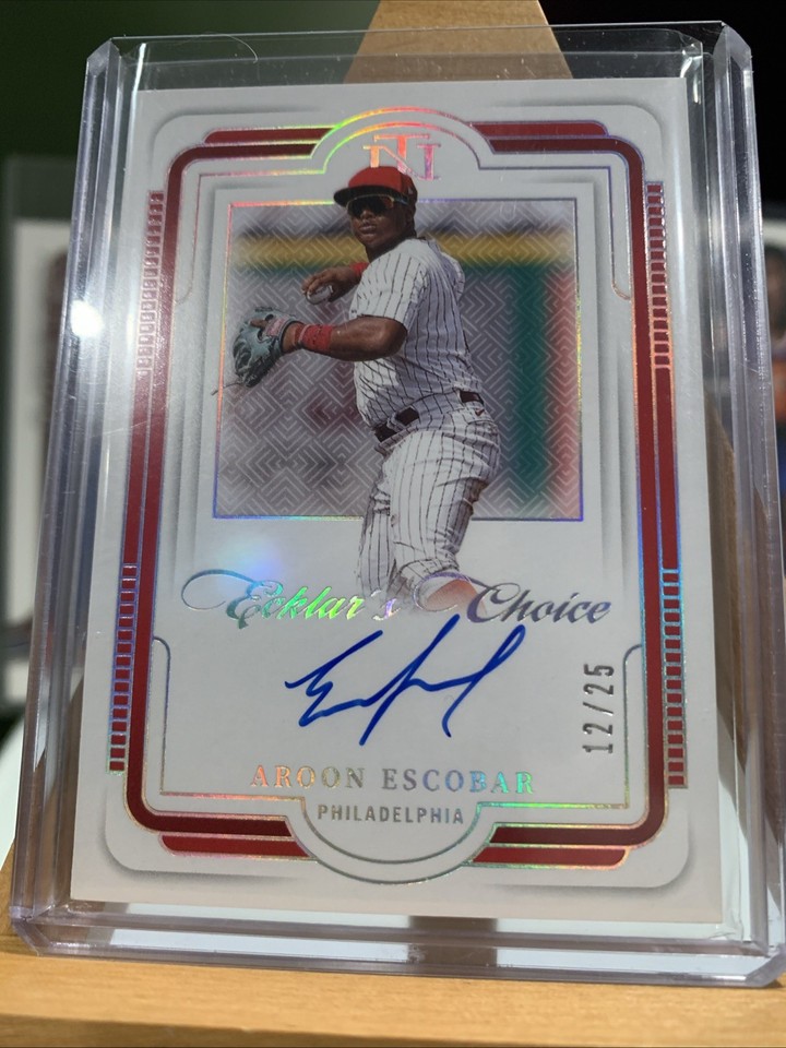2025 National Treasures Aroon Escobar Ecklar's Choice Signatures #d /25 ...