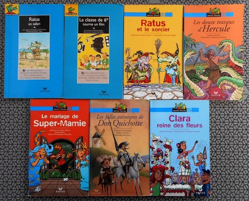 LOT de 7 Livres RATUS POCHE BLEU Série Lecture GRANDS Lecteurs 9-12 ans ...