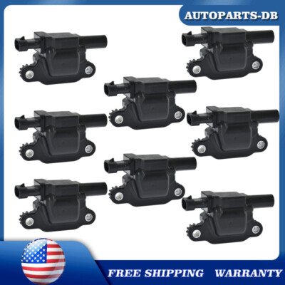 8x Ignition Coils 12619161 For Chevrolet Silverado Camaro GMC Savana ...