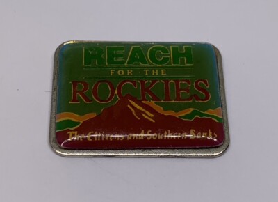 Reach For The Rockies The Citizens And Southern Banks Banking Lapel Pin ...