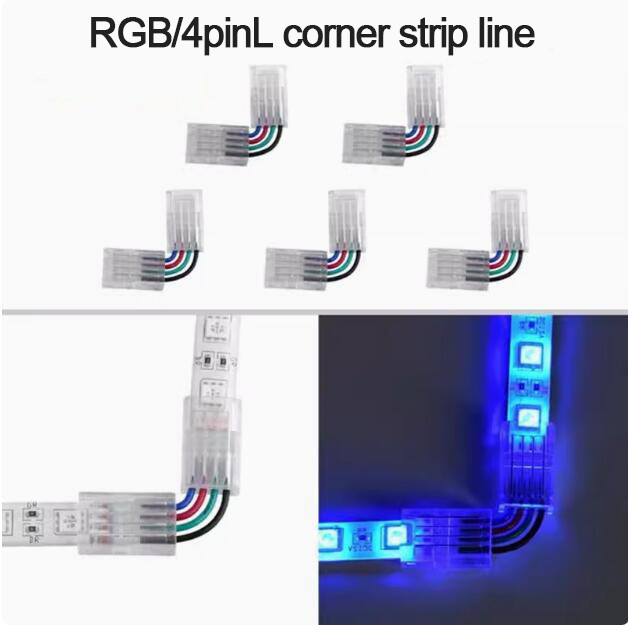 5/10pcs RGB light strip connector / connecting wire fixing clip quick ...