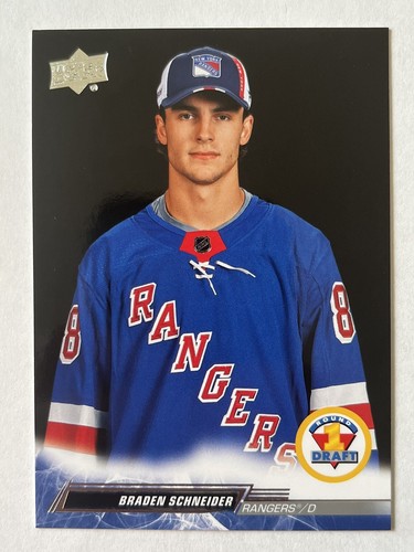 22-23 UD Extended Series Braden Schneider 1st Round Rookie #737 NY ...