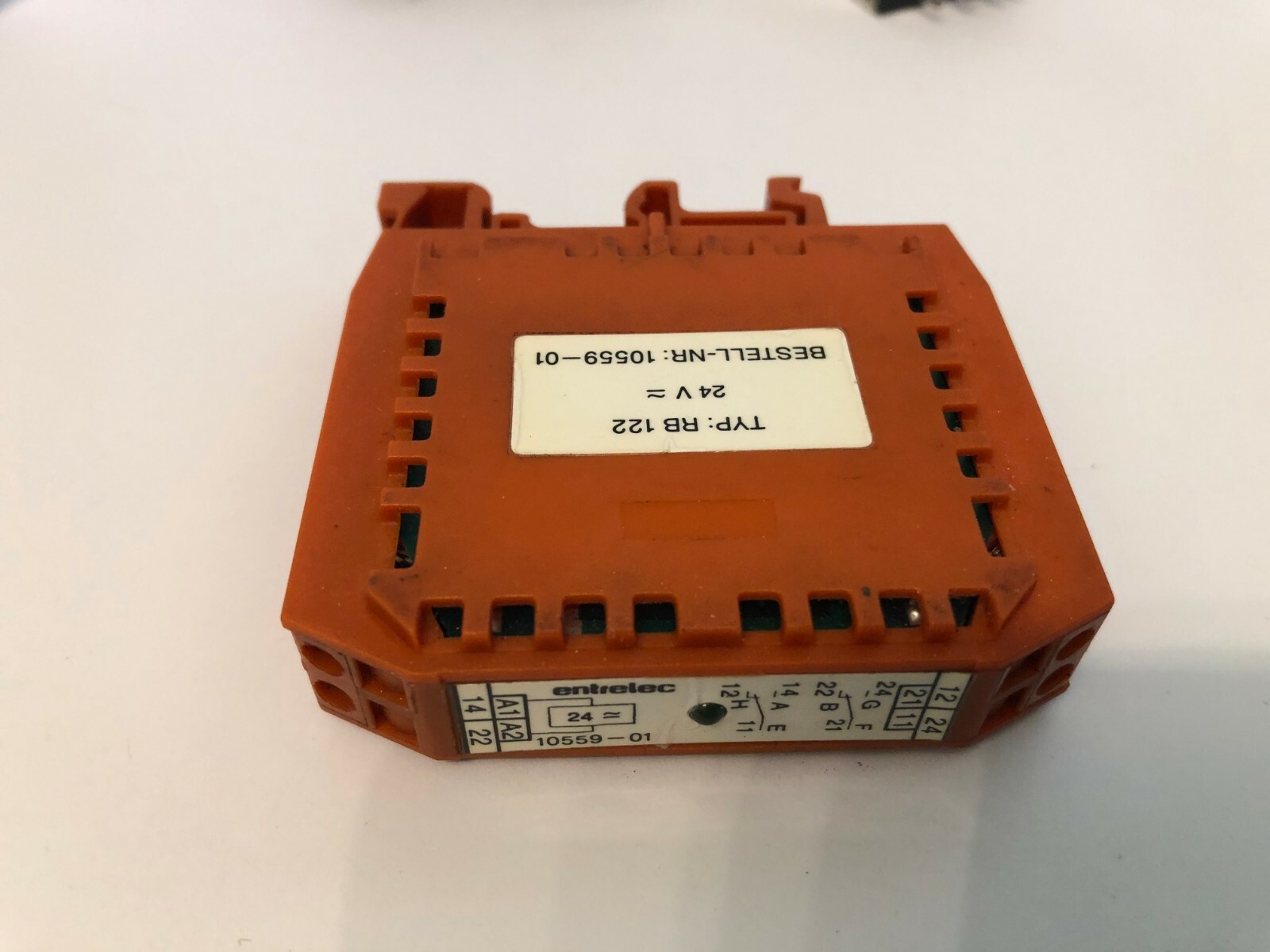 ENTRELEC 10559-01 Relay 24V Relay Module type RB122 Bestell-NR 10559-01 ...
