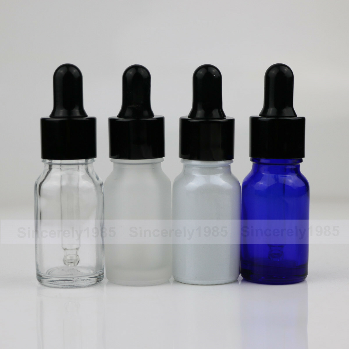 1/3oz 10ml Empty Glass Eye Dropper Bottles Press Pump Dilution Can ...