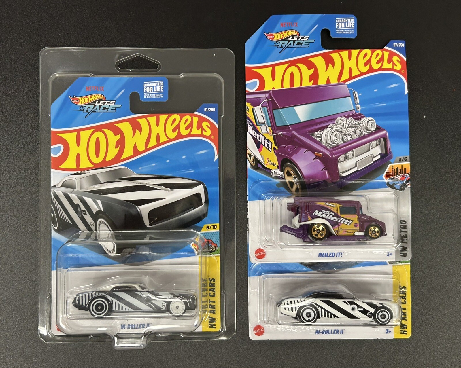 HW 2025 Super Treasure Hunt High Roller II, Mailed It TH, Mainline Hi ...