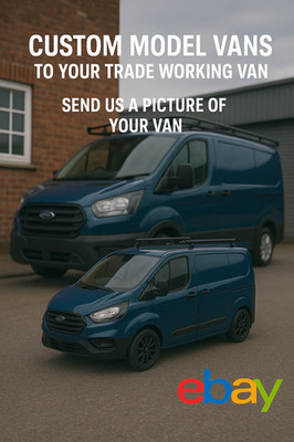 Custom Model Van Replica | Personalised Work Van Model Made to Match ...