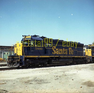 ATSF Santa Fe EMD SD45 Locomotive #5600 - Color Railroad Negative c1974 ...