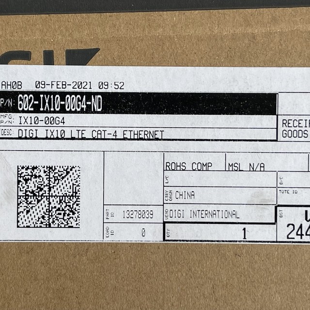 Digi IX10 2 SIM Cellular Ethernet Modem/Wireless Router IX1000G4 for ...