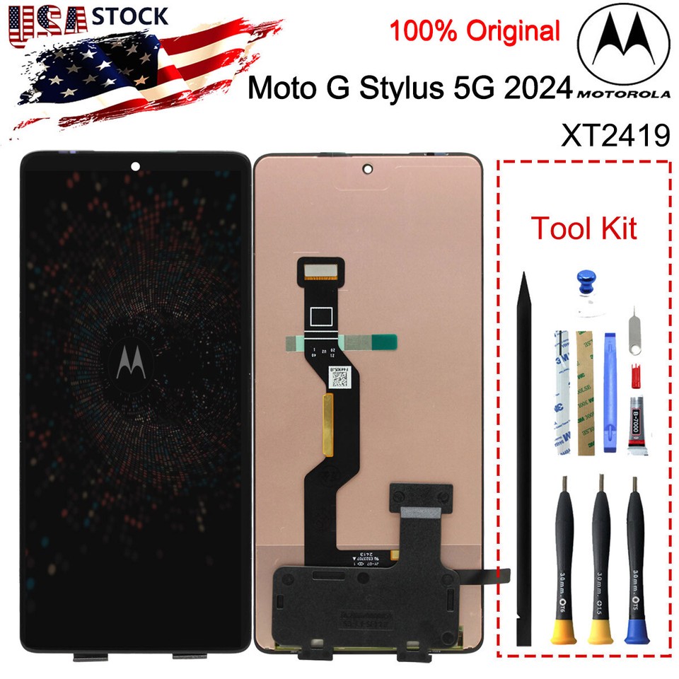 OLED Display LCD Screen Touch Digitizer Frame For Moto G Stylus 5G 2024 ...