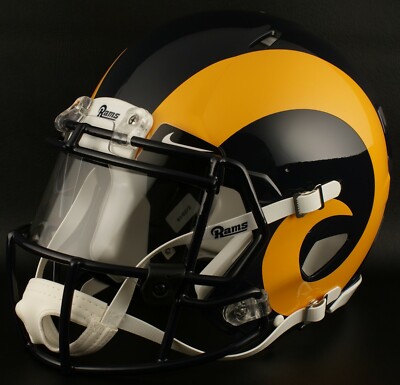 LOS ANGELES RAMS NFL Authentic GAMEDAY Football Helmet w/ NIKE Eye ...