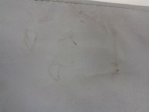 GRAY VINYL BIMINI BOOT WITH WHITE PLASTIC ZIPPER 74" X 7 5/8" MARINE ...