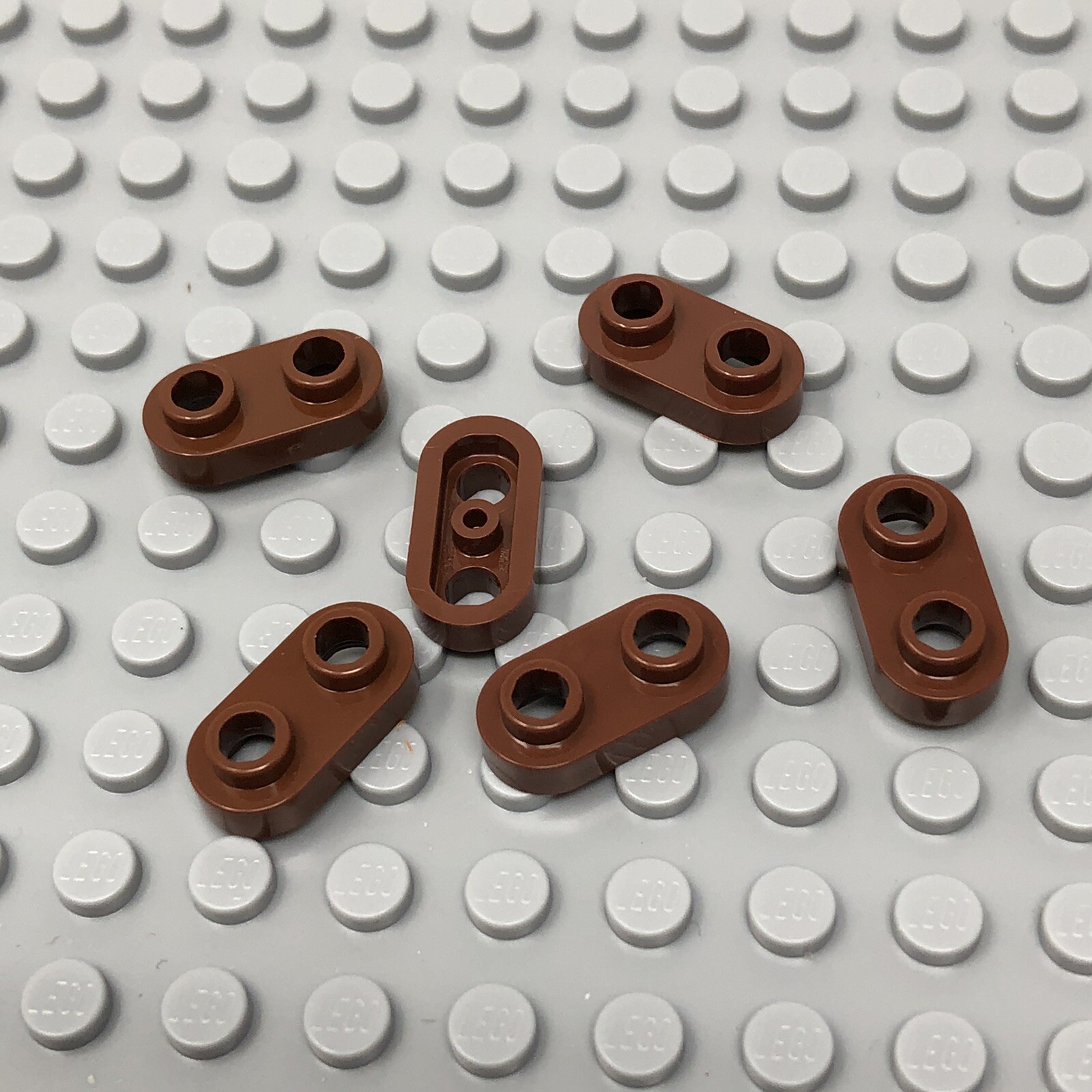 35480 LEGO Parts Plate Modified 1x2 Rounded w/ 2 Open Studs REDDISH ...