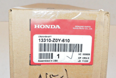 New, Honda 13310-Z0Y-610 Crankshaft - Fits GSV190LA - FREE SHIPPING! | eBay