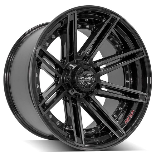 22x12 4PLAY 4P08 Gloss Black Brushed Face Wheel 5x5/5x5.5 (-44mm ...