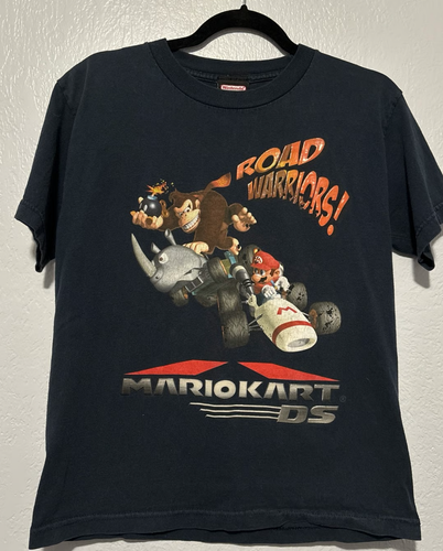 Vintage Y2K 06 Nintendo Mario Kart DS Road Warriors T-Shirt size medium ...