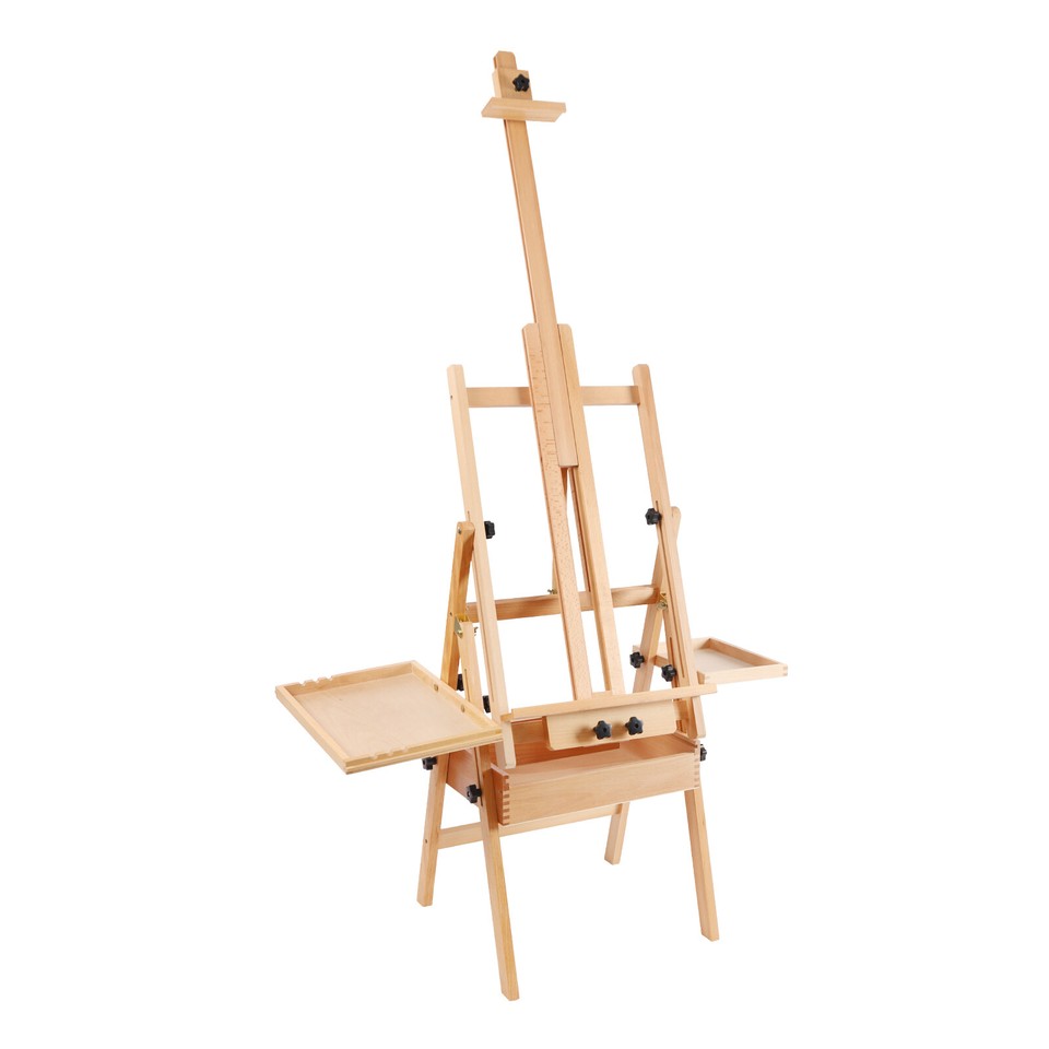 Adjustable Painting Board Stand, Foldable Wooden Painting Stand ...