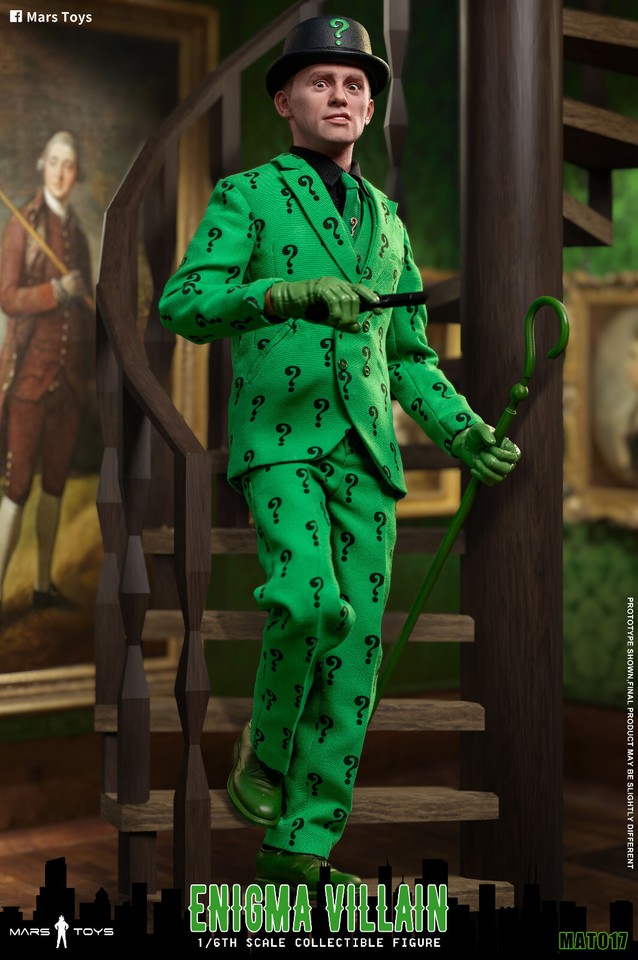 Mars Toys MAT017 1/6 Bat Man 1966 The Riddler Collectible Male Action ...