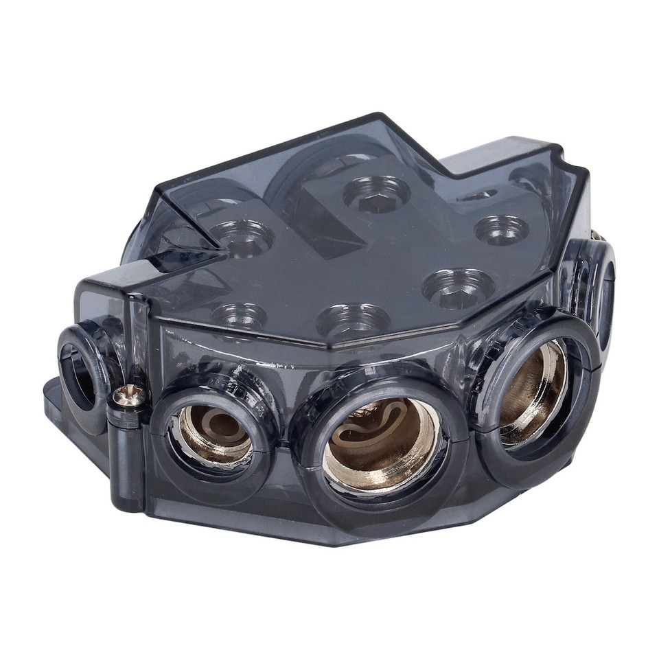 丨6 Way Power Distribution Block Ground Cable Splitter 0 Gauge In 2/4/8 ...