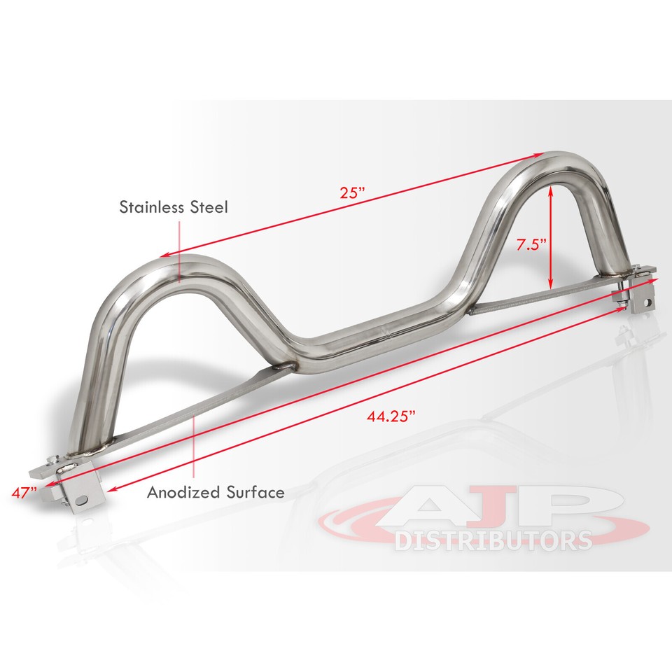 Stainless Steel Chrome Euro Style Roll Bar For 1990-2005 Mazda Miata ...