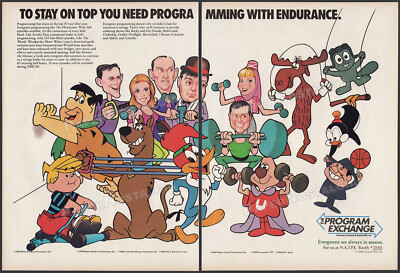 PROGRAM EXCHANGE - Original 1988 Trade AD / ADVERT _ Hanna-Barbera ...