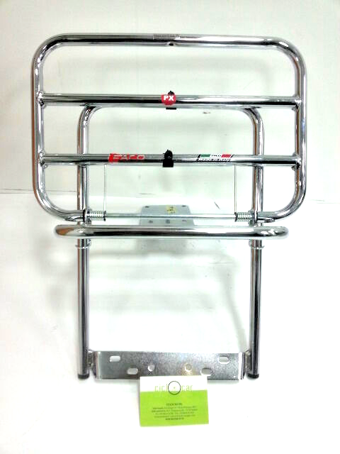 Chrome Rear Luggage Rack Faco Vespa PX 125-150-200-Star LML With Flip ...