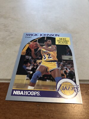 magic johnson 1990 nba hoops card mvp | eBay