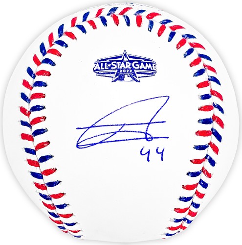 JULIO RODRIGUEZ AUTOGRAPHED 2022 ALL STAR MLB GAME BASEBALL MARINERS 44 ...