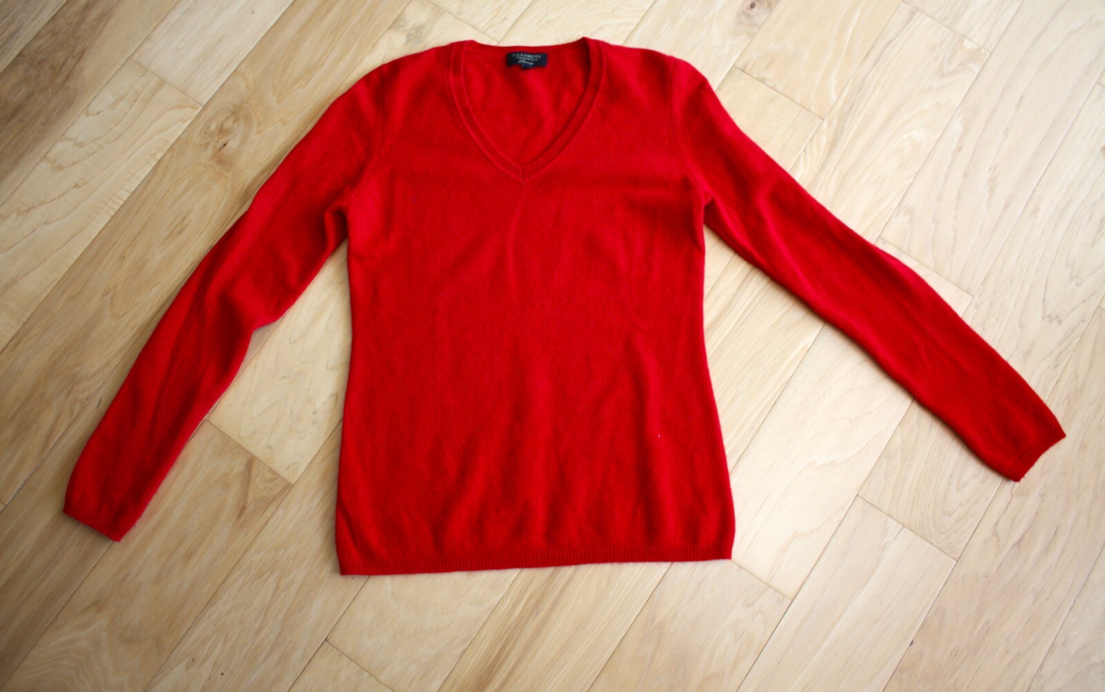 Cashmere 100% Solid Red Sweater Top Charter Club Soft Knit Sz M | eBay