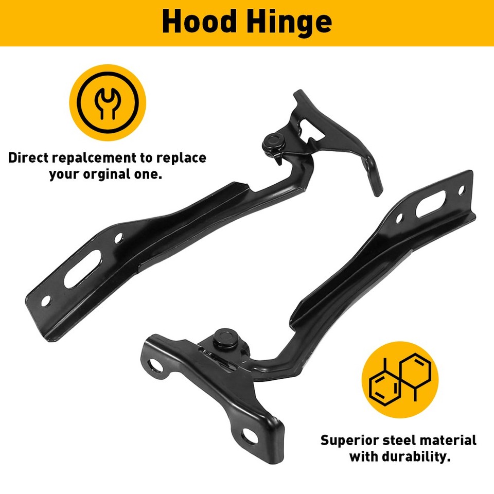 Set of 2 Hinges Hood Driver Left & Right Side Passenger For 2012-15 ...