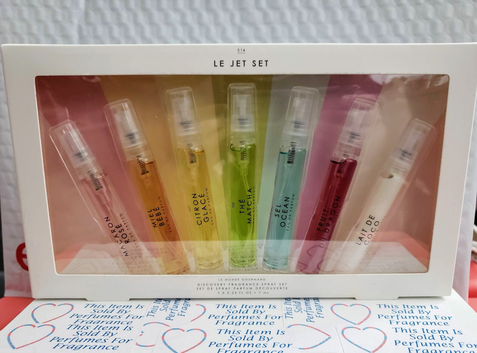Le Monde Gourmand Le Jet Set Discovery Fragrance 7 Travel Sprays .23 oz ...