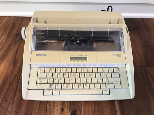 Brother ML300 Electronic Typewriter Spellcheck Dictionary LCD Display ...