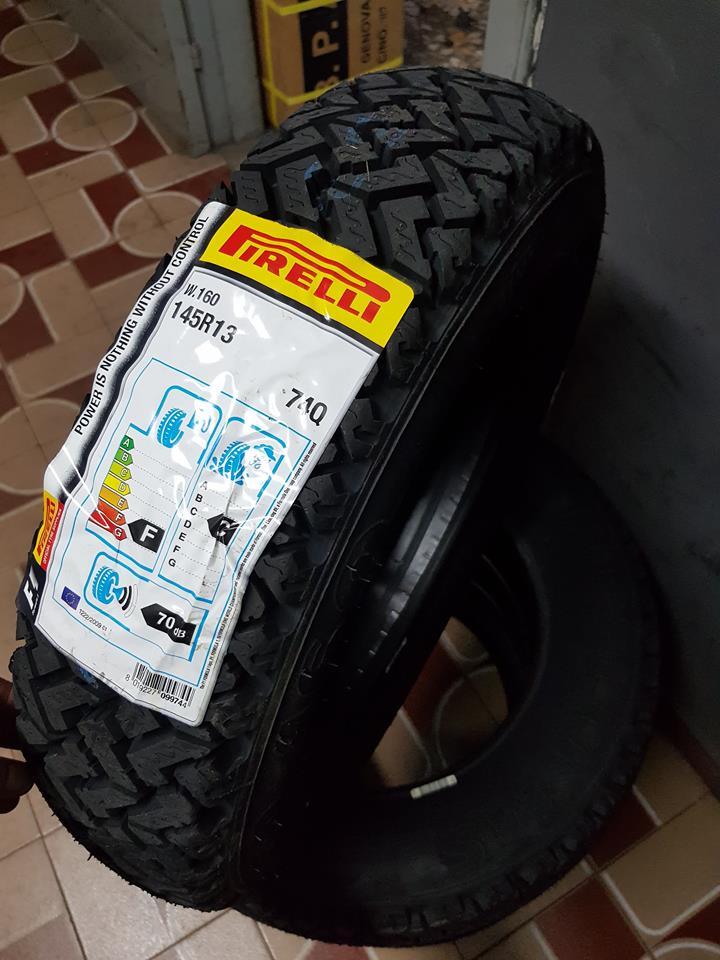 Pneumatici 145 R13 74Q (145/80-13) PIRELLI W160 M+S INVERNALI PANDA 4X4 ...