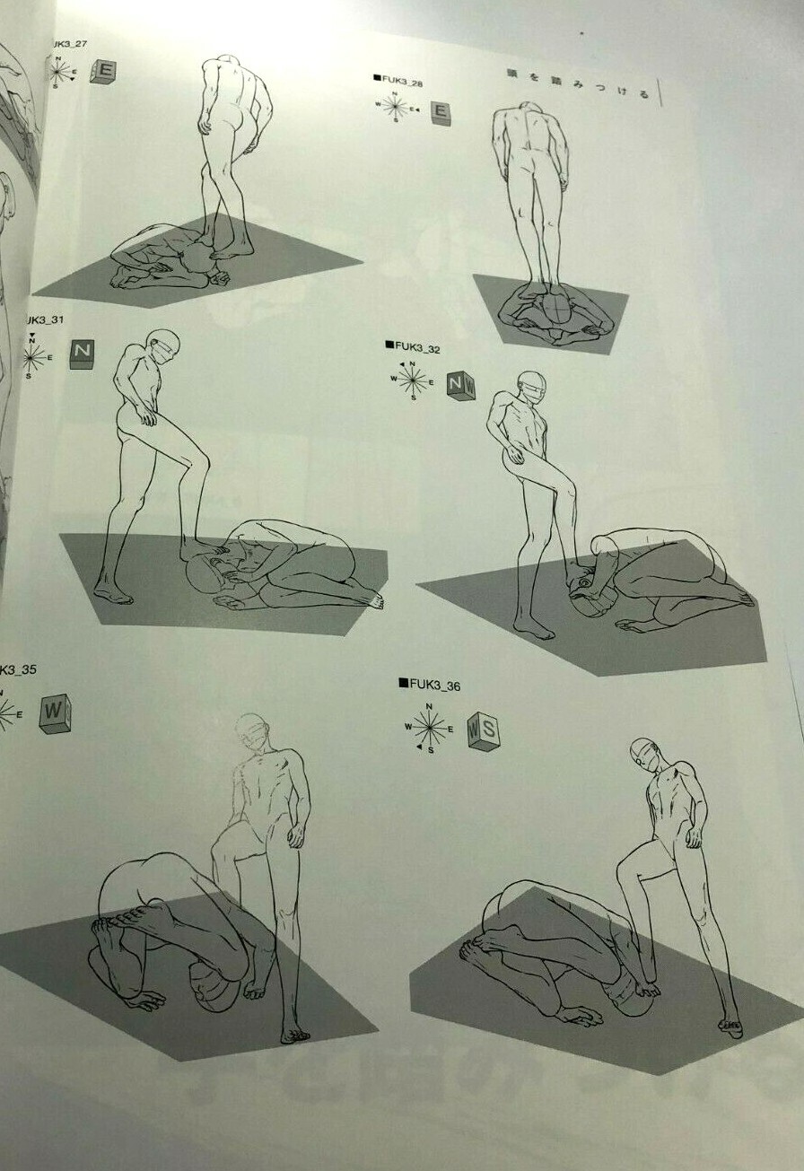 How to draw BL pose collection made with a manga artist Obedience pose ...