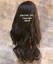 Human Hair Blend Full Wig Heat OK LONG Wavy Layered Darkest Brown WBKT ...