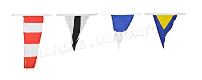 Marine Boat Pennant chain with signal flags 14x22 in polyester | eBay