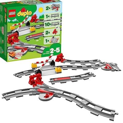 LEGO Duplo Train Track Crossing Set 10882 33-pieces Plastic Block Train ...